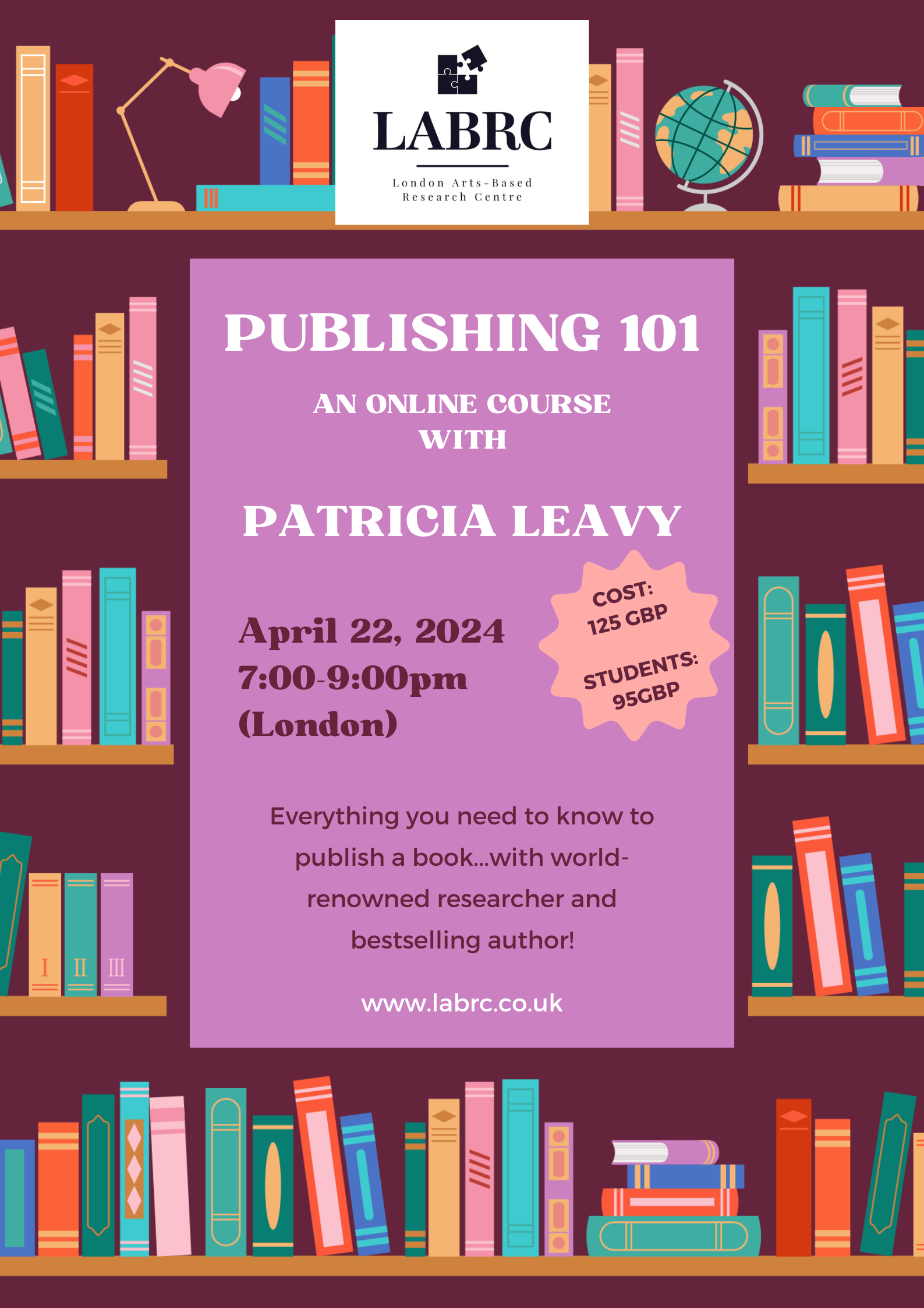Book Publishing 101, a course with Dr. Patricia Leavy – London Arts ...